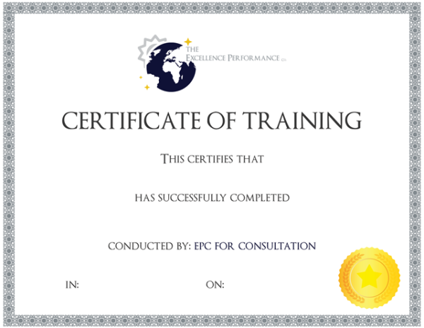 Training – E.P.C Consultations